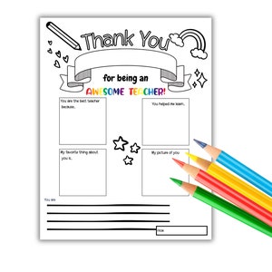 Teacher Appreciation Thank You Printable, Thank You Teacher Gift, All ...