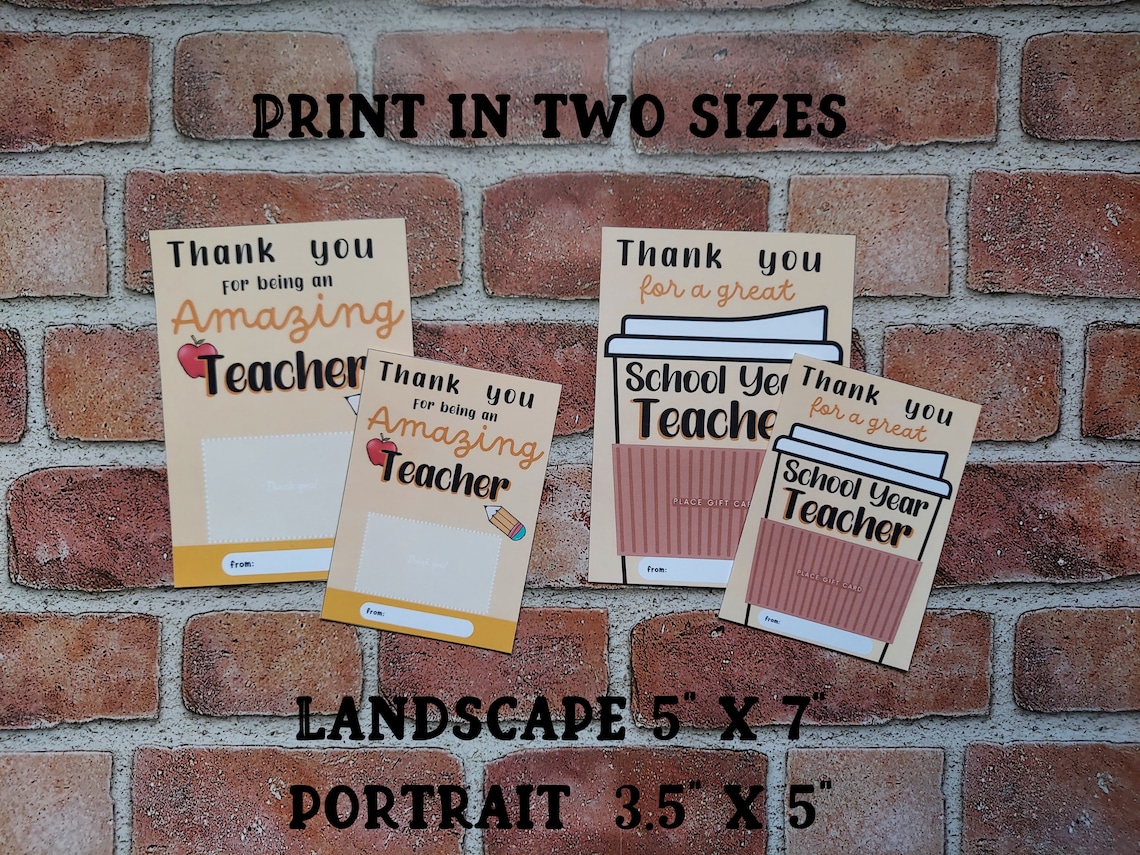 Teacher Appreciation Gift Card Holder, Teacher Thank You Gift ...