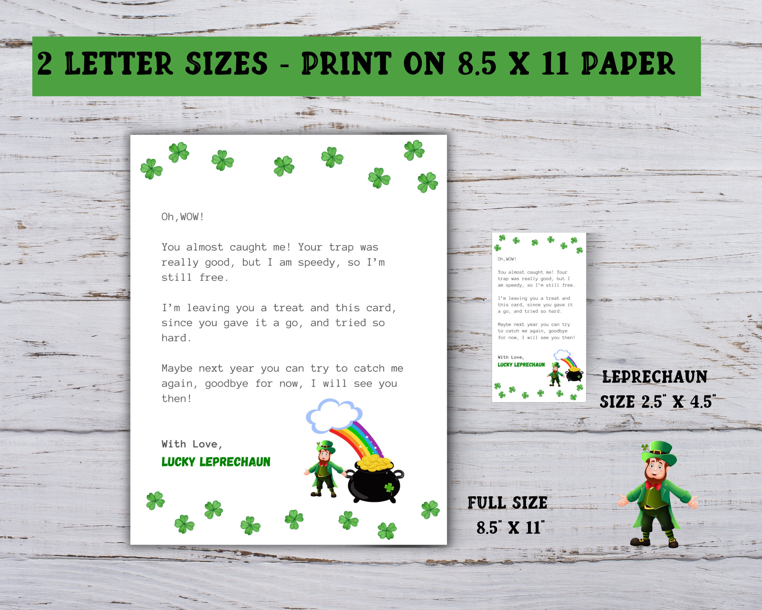 Leprechaun Letter Printable, St. Patrick's Day Letter for Kids ...