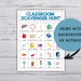 Printable Classroom Scavenger Hunt, Back to School Game for Students ...