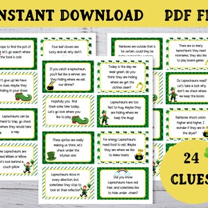 Leprechaun Treasure Hunt for Kids, Leprechaun Hunt Game, Printable St ...
