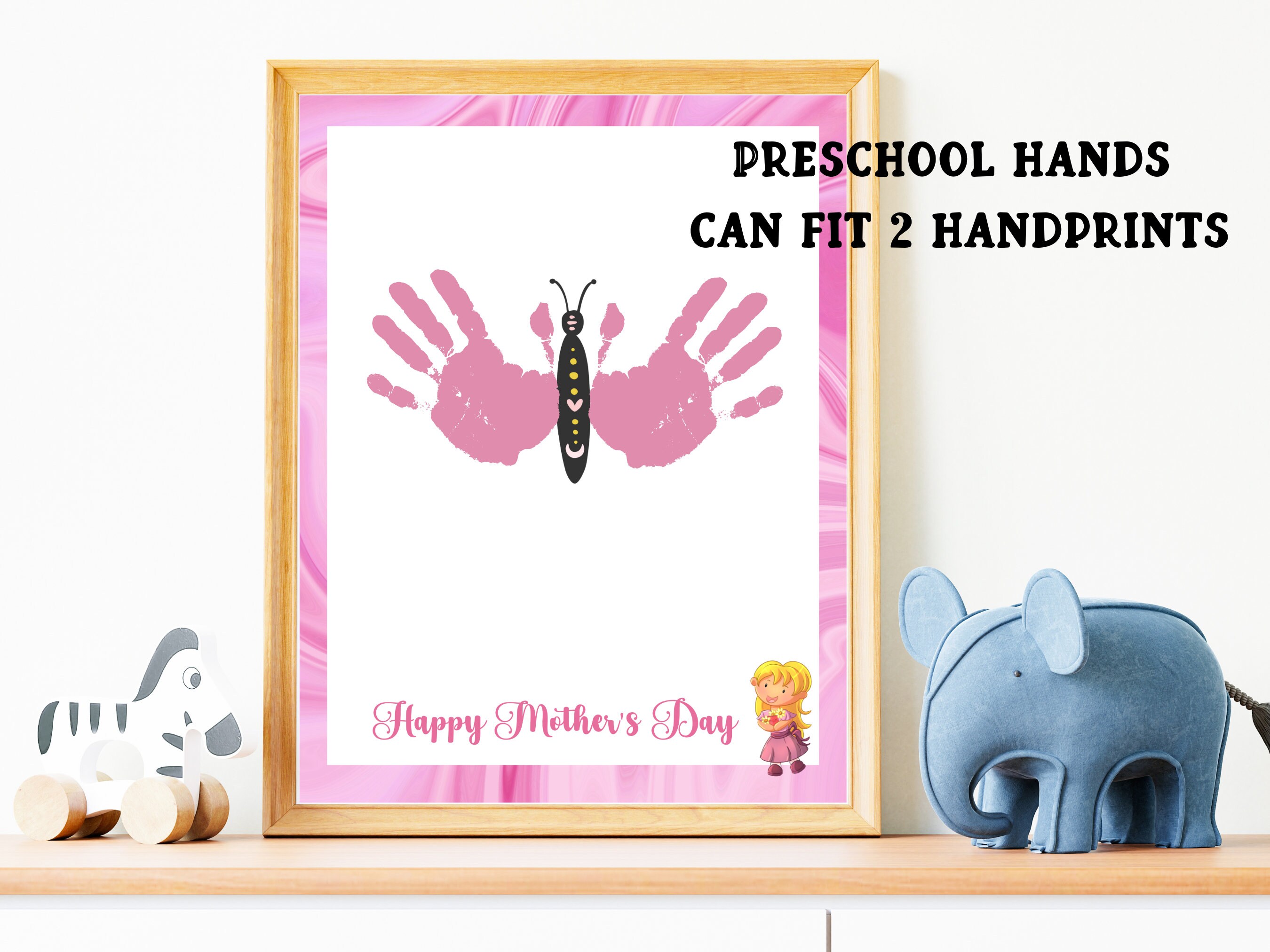 Mother's Day Butterfly Handprint Craft, Mother's Day Keepsake ...