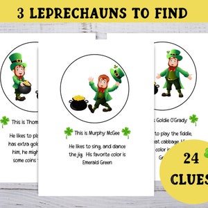 Leprechaun Treasure Hunt for Kids, Leprechaun Hunt Game, Printable St ...