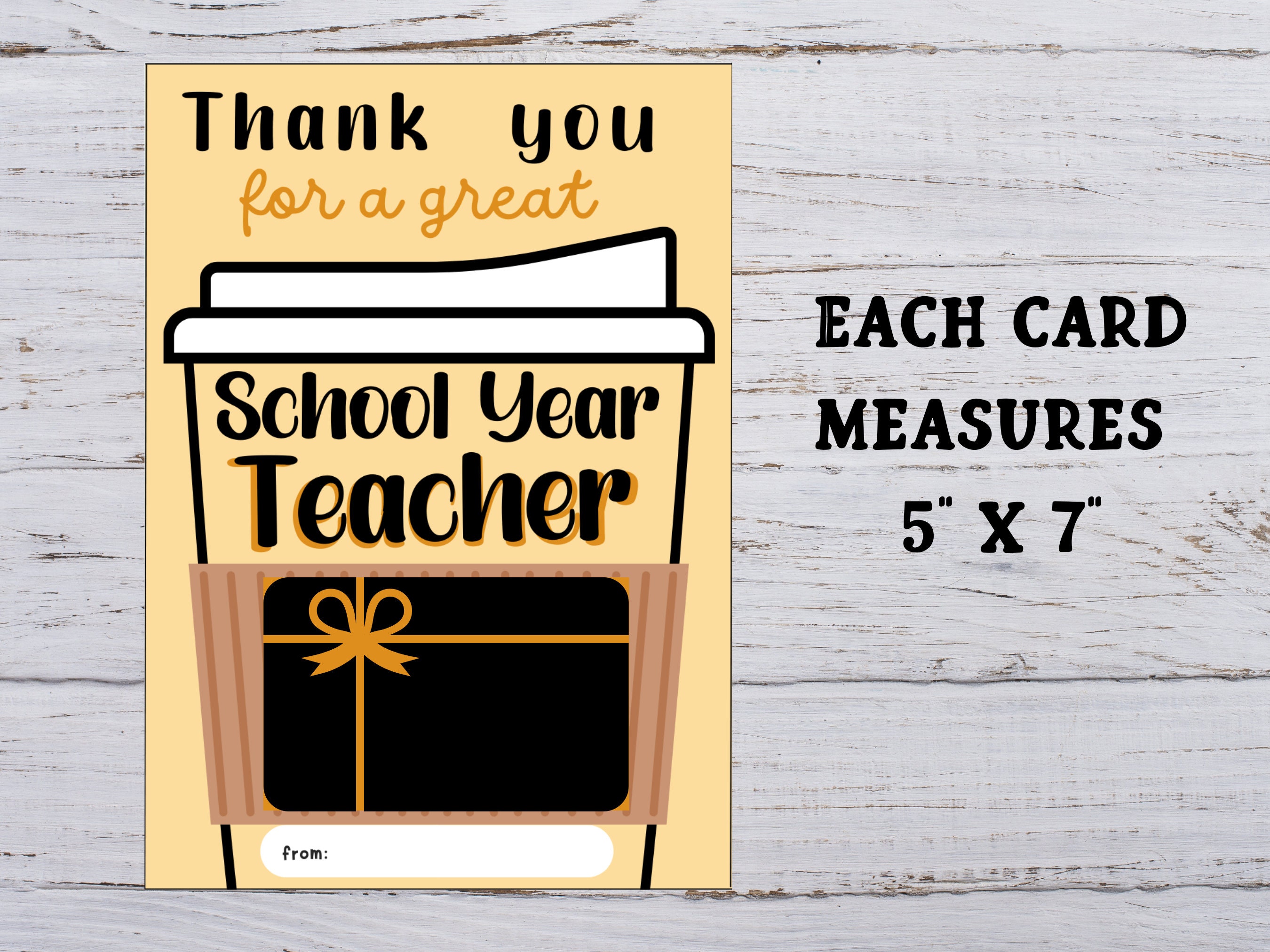 Teacher Appreciation Gift Card Holder, Teacher Thank You Gift ...