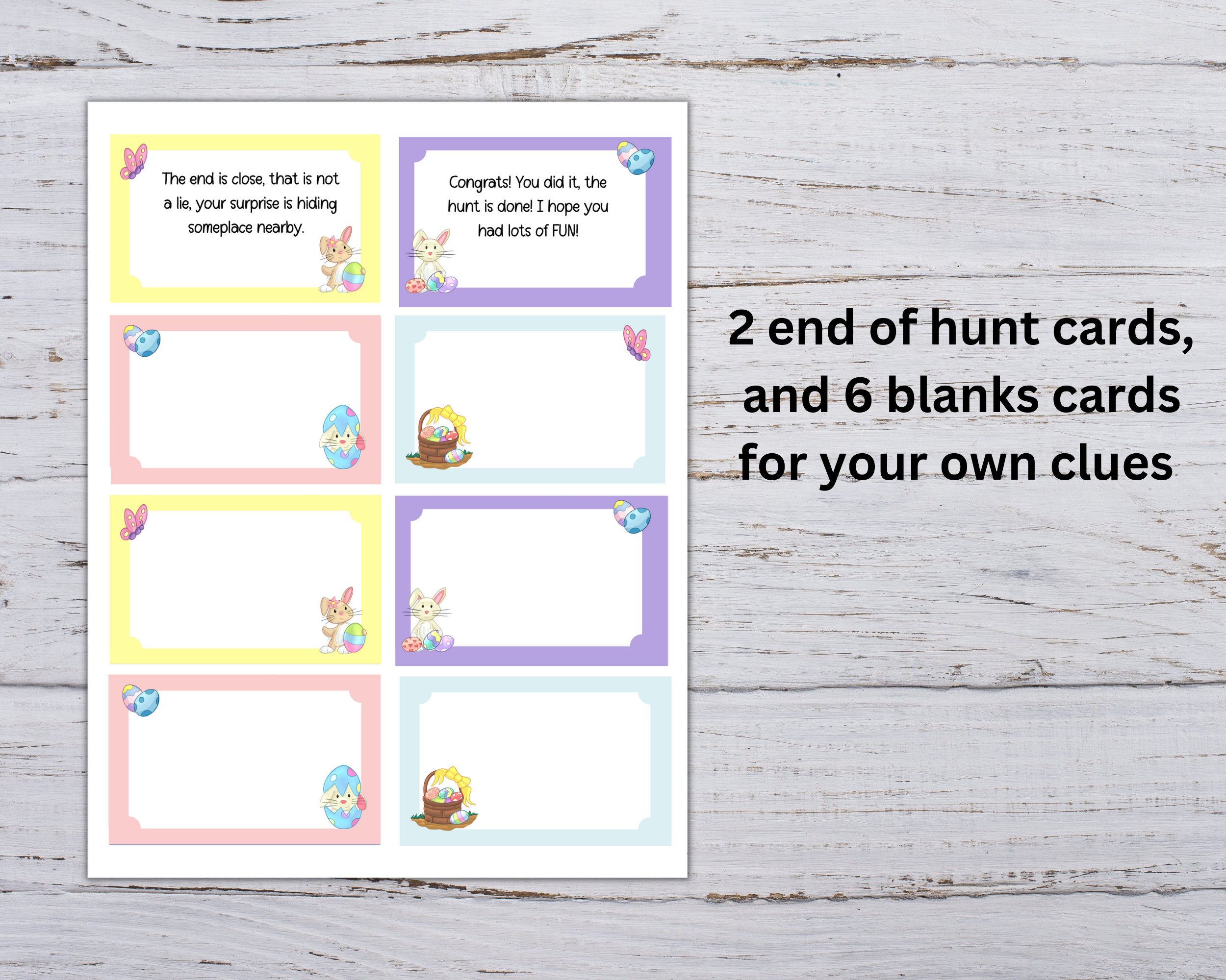 Easter Outdoor Scavenger Hunt, Printable Easter Treasure Hunt, Kids ...