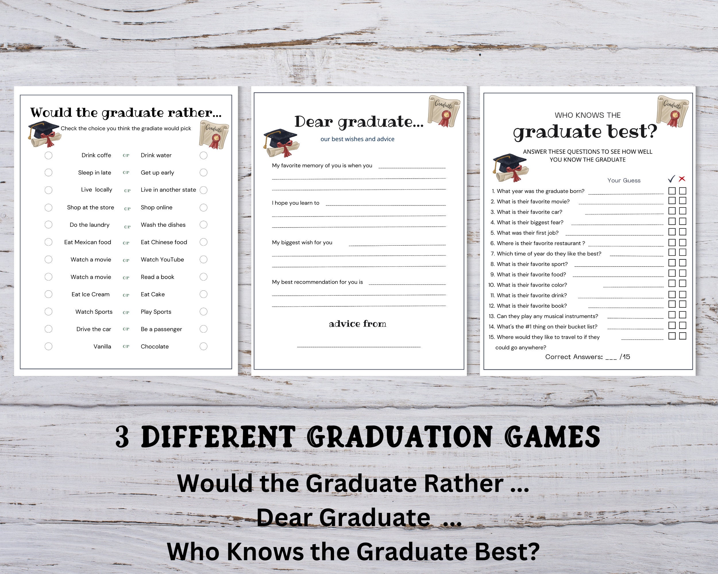 Graduation Party Games, Graduation Game Printables, Grad Party Activity ...