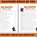 Halloween Riddle Me This, Halloween Party Game, Party Game for Kids ...