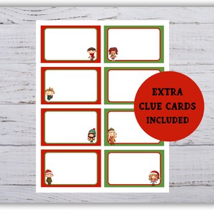 Printable Indoor Christmas Scavenger Hunt, Christmas Treasure Hunt ...