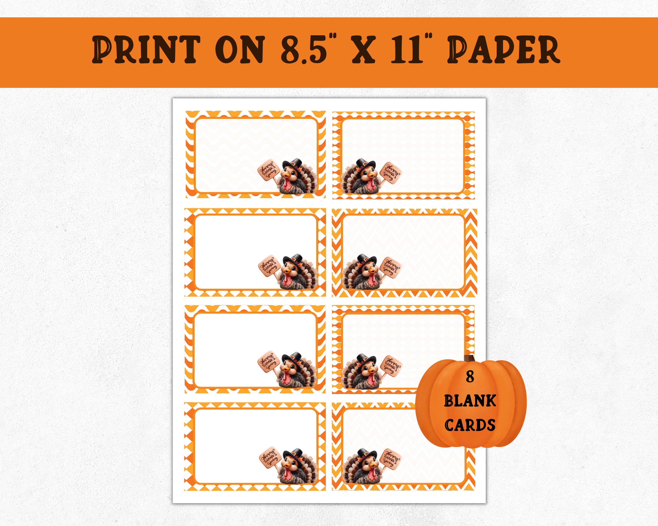 Thanksgiving Turkey Treasure Hunt for Kids, Family Scavenger Hunt Game ...