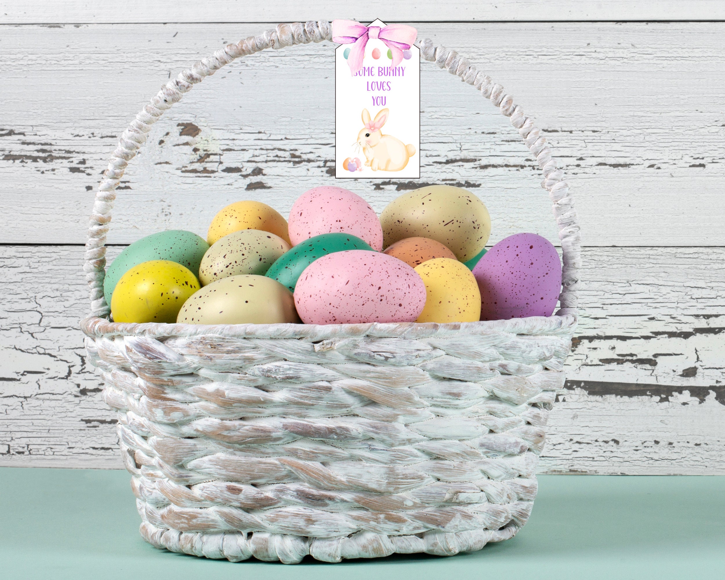 Printable Pastel Easter Tags, Easter Bunny Tags, Easter Favor Tags ...