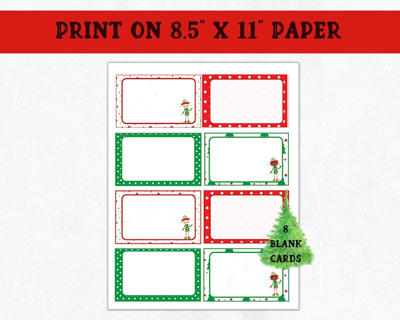 Hidden Christmas Elf Treasure Hunt, Boy Elf Scavenger Hunt. Christmas ...