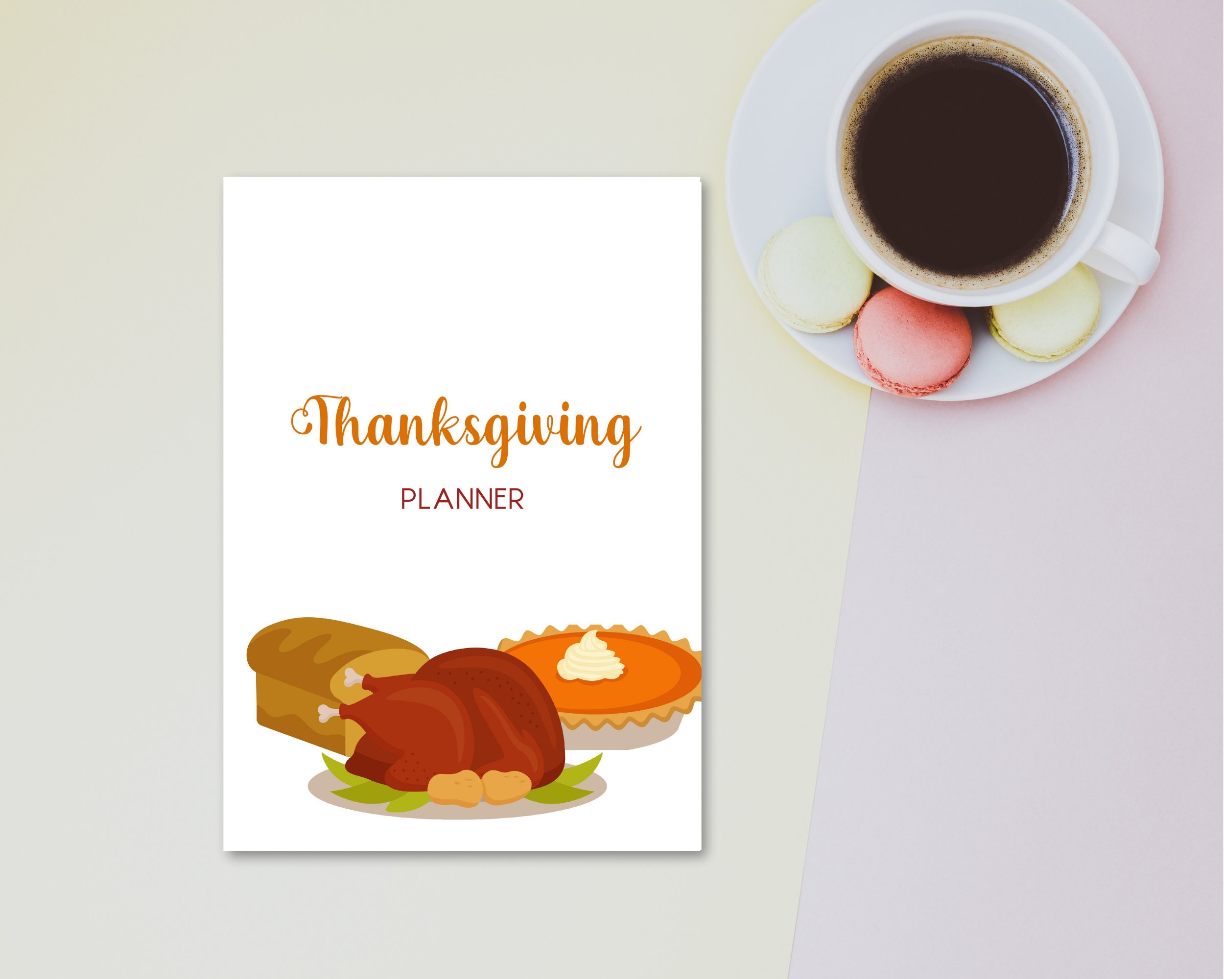 Printable Thanksgiving Planner, Holiday Planner, Thanksgiving Organizer ...