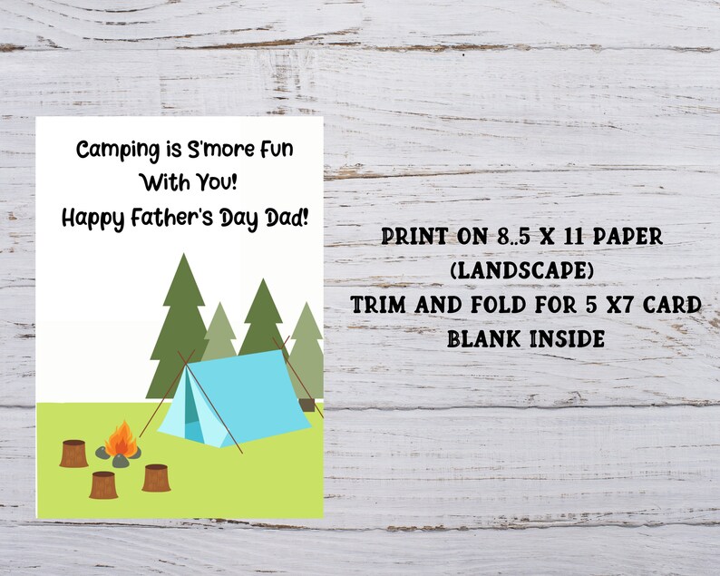 Father's Day Printable Card and Questionnaire Bundle, Instant Download ...