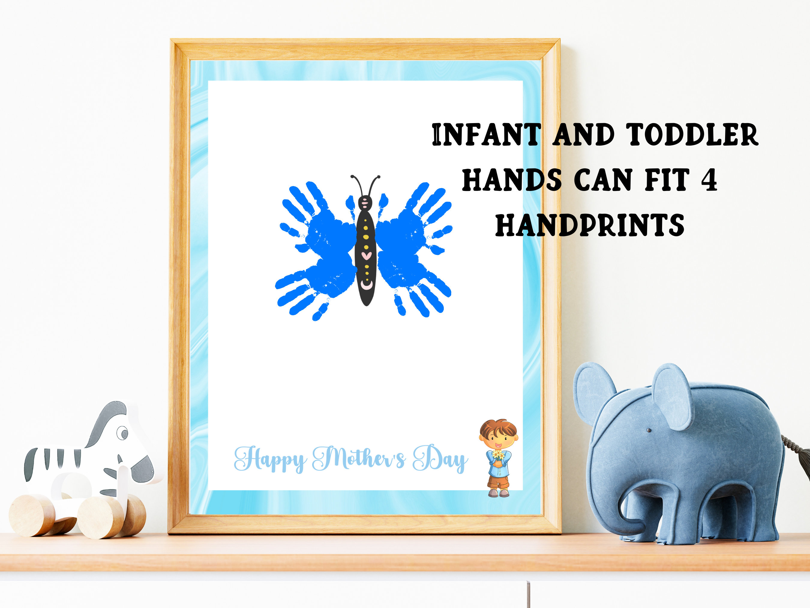 Mother's Day Butterfly Handprint Craft, Mother's Day Keepsake ...