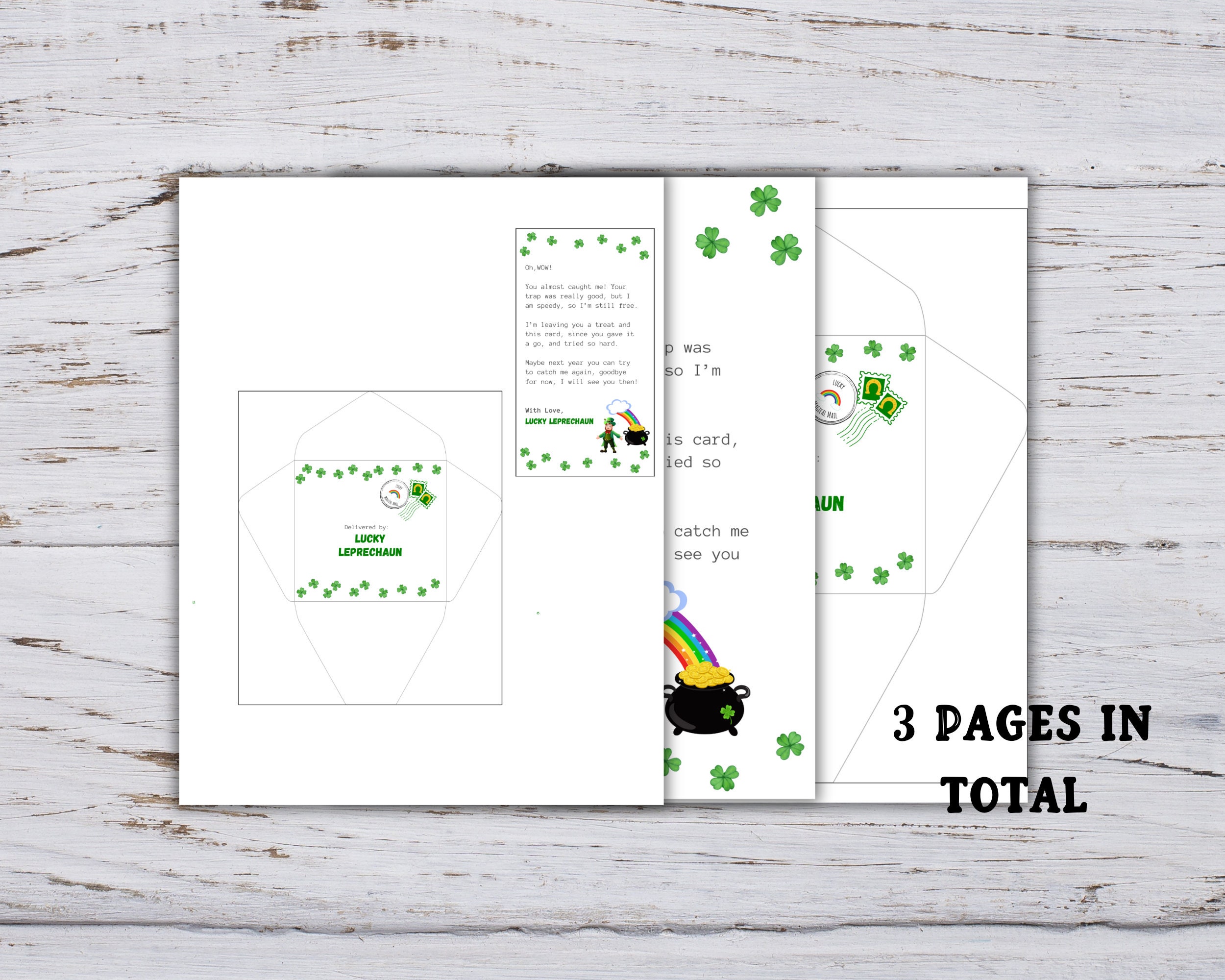 Leprechaun Letter Printable, St. Patrick's Day Letter for Kids ...