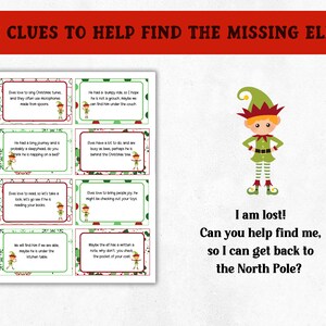Indoor Christmas Scavenger Hunt, Christmas Treasure Hunt, Find the Elf ...