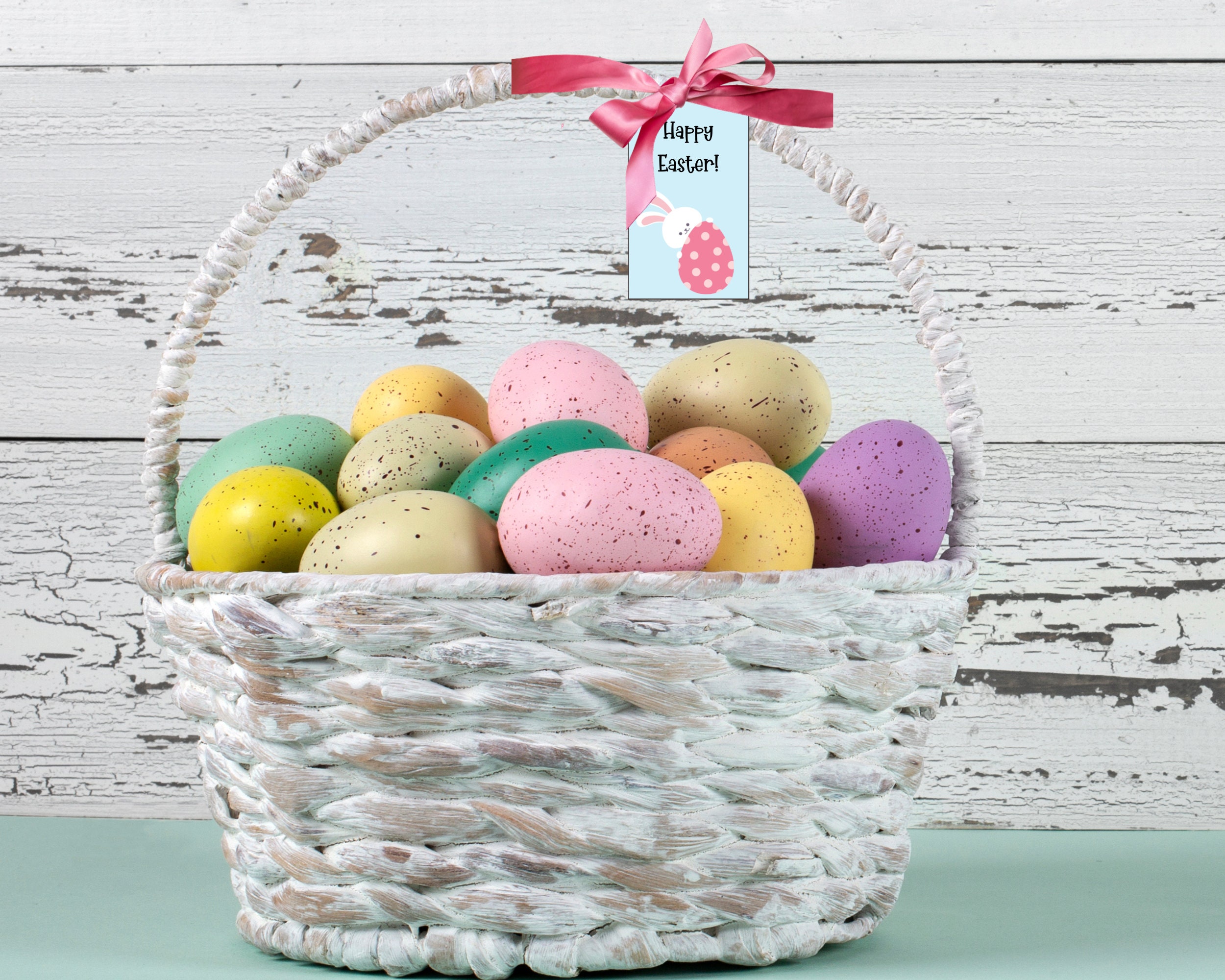 Printable Easter Basket Tags, Easter Favor Tags, Kids Easter Basket ...