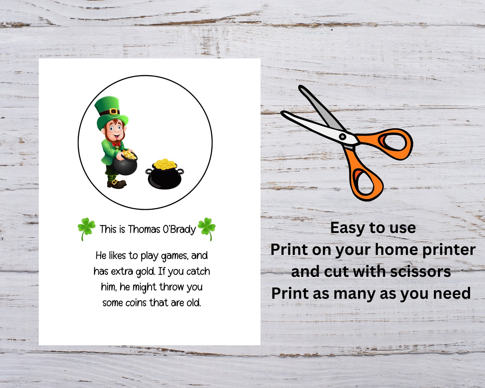 Leprechaun Treasure Hunt for Kids, Leprechaun Hunt Game, Printable St ...