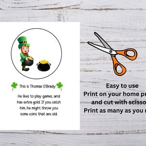 Leprechaun Treasure Hunt for Kids, Leprechaun Hunt Game, Printable St ...