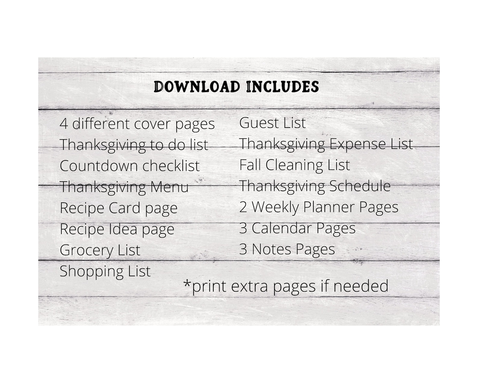 Printable Thanksgiving Planner, Holiday Planner, Thanksgiving Organizer ...