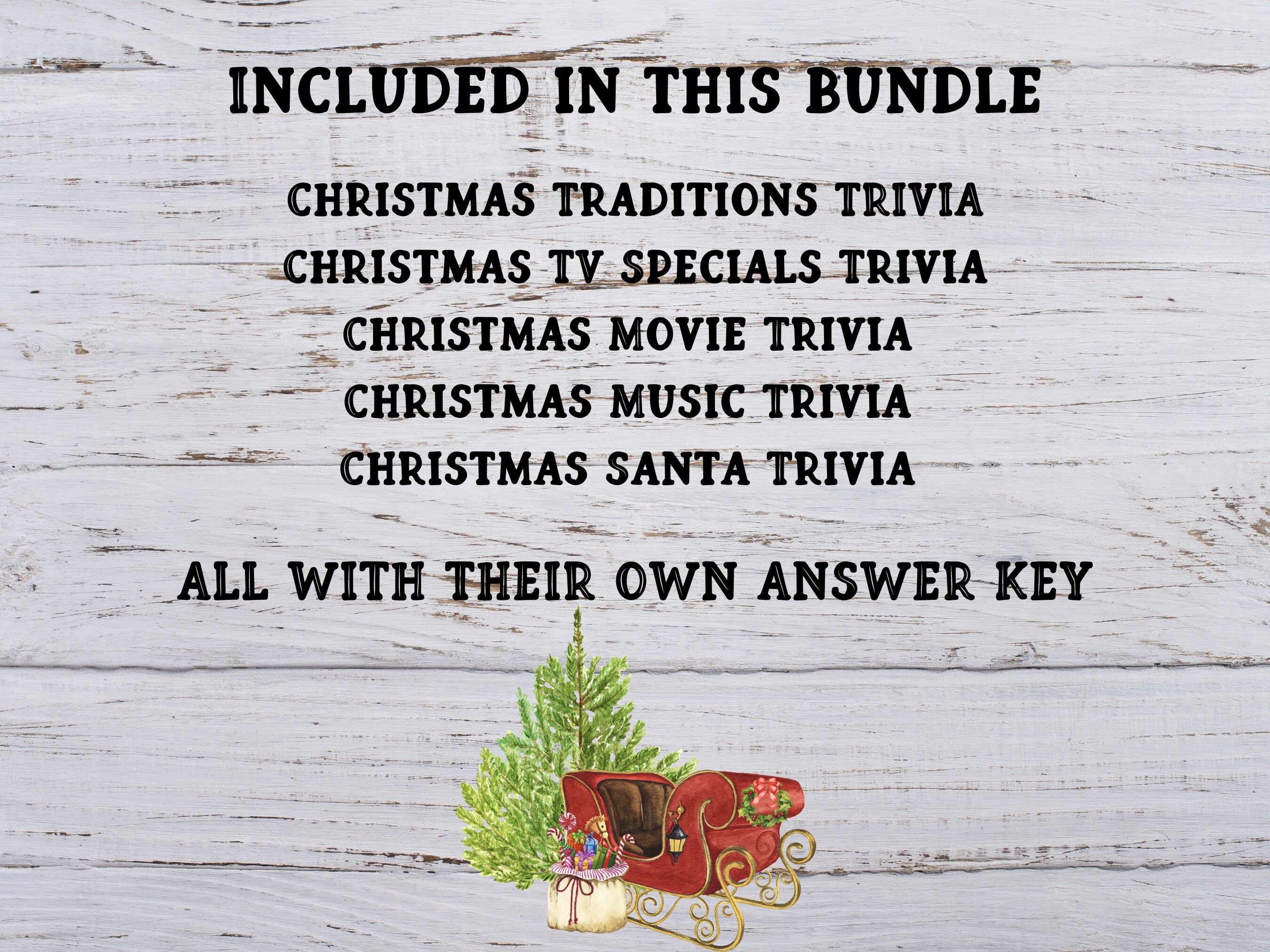 Christmas Trivia Party Game Bundle, Printable Christmas Trivia Games ...