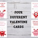 Printable Monster Classroom Valentine Cards, Monster Valentines for ...