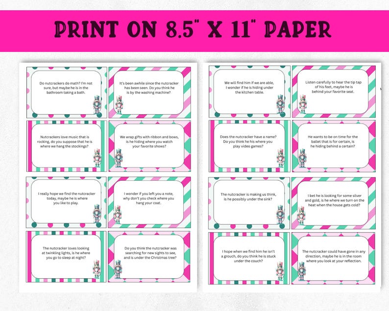 Nutcracker Scavenger Hunt, Christmas Treasure Hunt for Kids, Printable ...