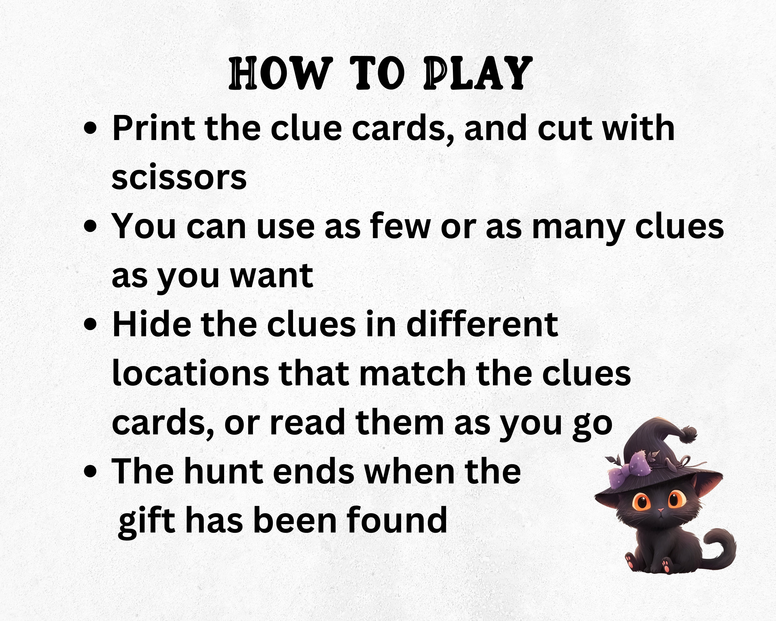 Halloween Indoor Treasure Hunt, Printable Scavenger Hunt, Treasure Hunt ...