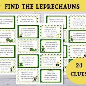 Leprechaun Treasure Hunt for Kids, Leprechaun Hunt Game, Printable St ...