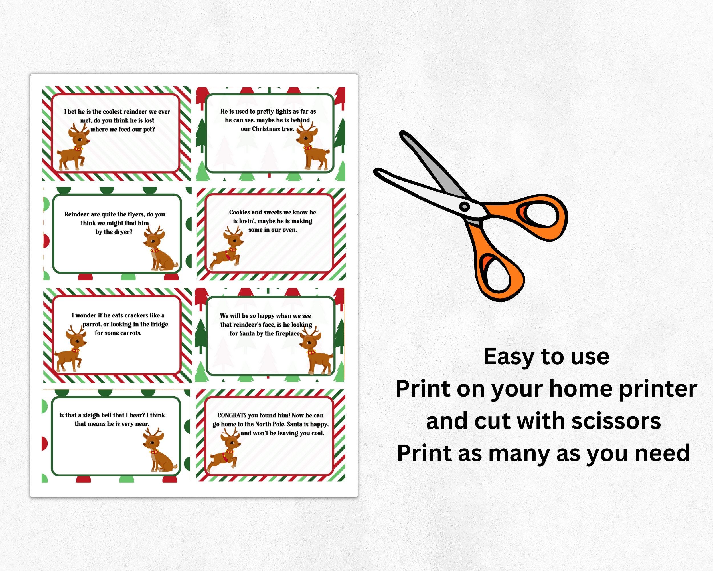 Indoor Christmas Treasure Hunt, Christmas Scavenger Hunt for Kids ...