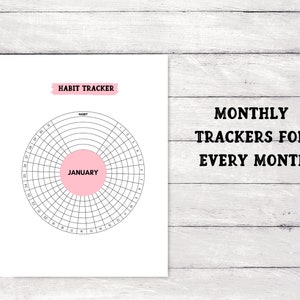 Vision and Goal Planner, Printable Manifestation Journal, Habit Tracker ...