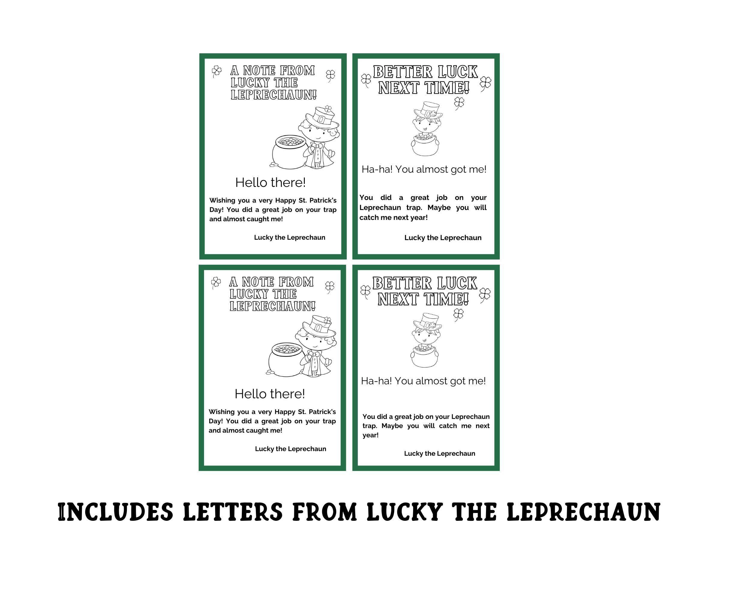 Printable Leprechaun Trap Kit, St. Patrick's Day Activity for Kids ...