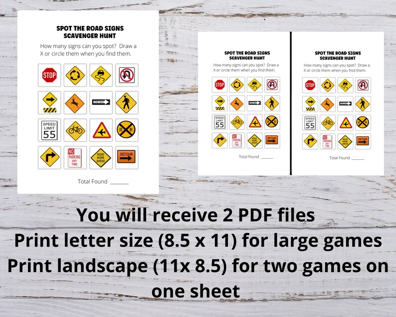 Printable Road Trip Vacation Scavenger Hunt Bundle Travel - Etsy