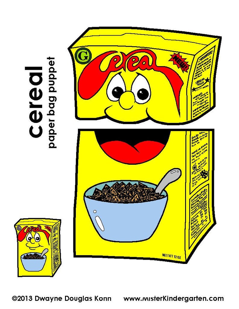 Food Paper Bag Puppets - Now You Can Play With Your Food! - Etsy