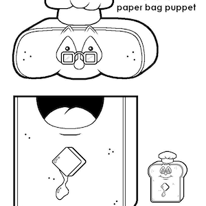 Food Paper Bag Puppets - Now You Can Play With Your Food! - Etsy