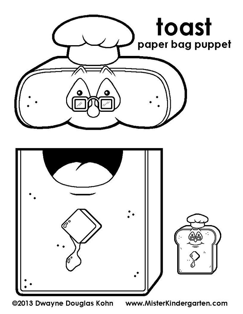 Food Paper Bag Puppets - Now You Can Play With Your Food! - Etsy