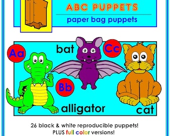 Paper Bag Puppets - Etsy