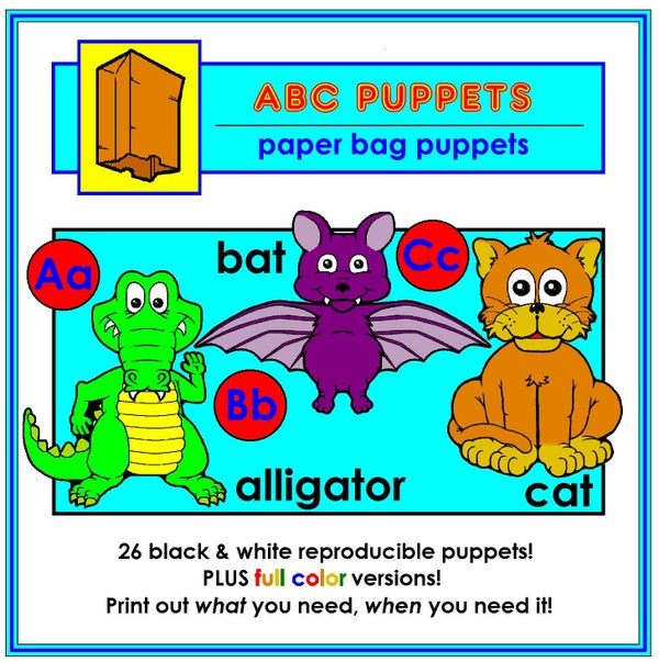 Alphabet Craft, Zoo Animal Letter Craft, Animal Letter Craft for Kids ...