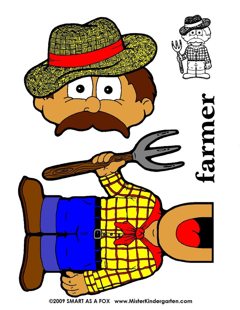 Farm Animal Paper Bag Puppets - Etsy