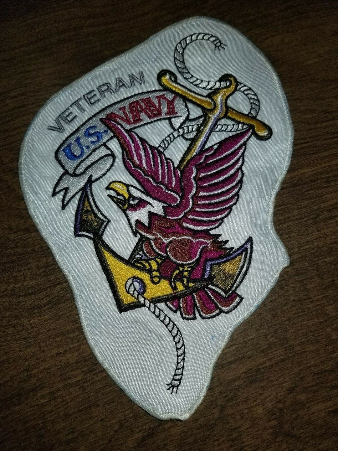 Veteran US Navy Eagle and Anchor - Military - Patch 10142W - Etsy