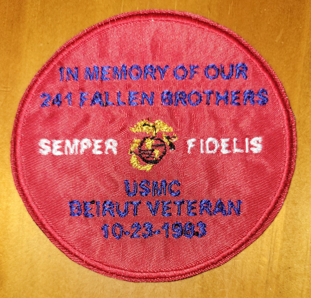 Beirut Veteran "remember 241" - Military - Iron on Patch 10825 - Etsy