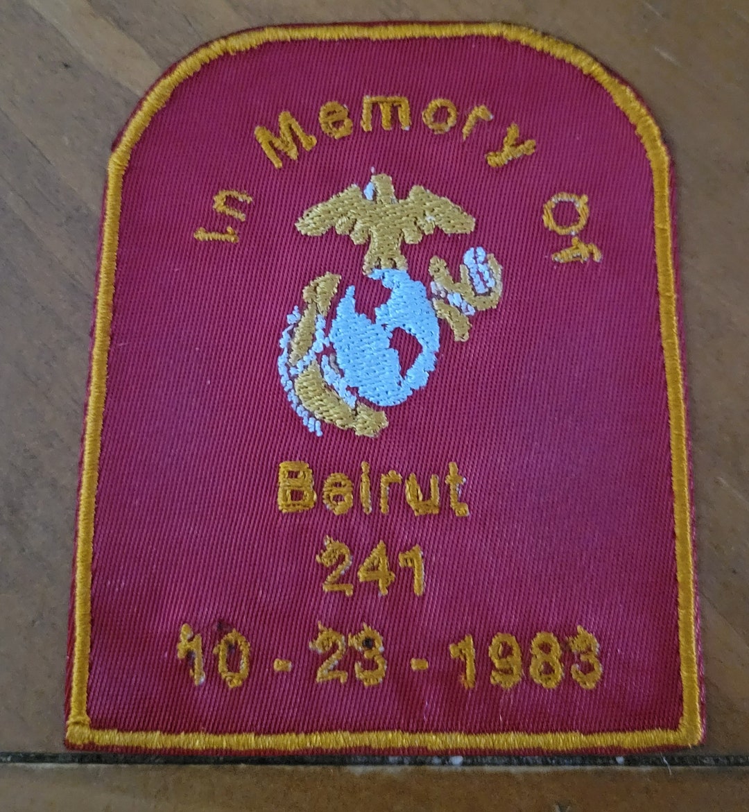 In Memory of 241 Beirut 10-23-1983 - Iron on Patch 10348 - Etsy