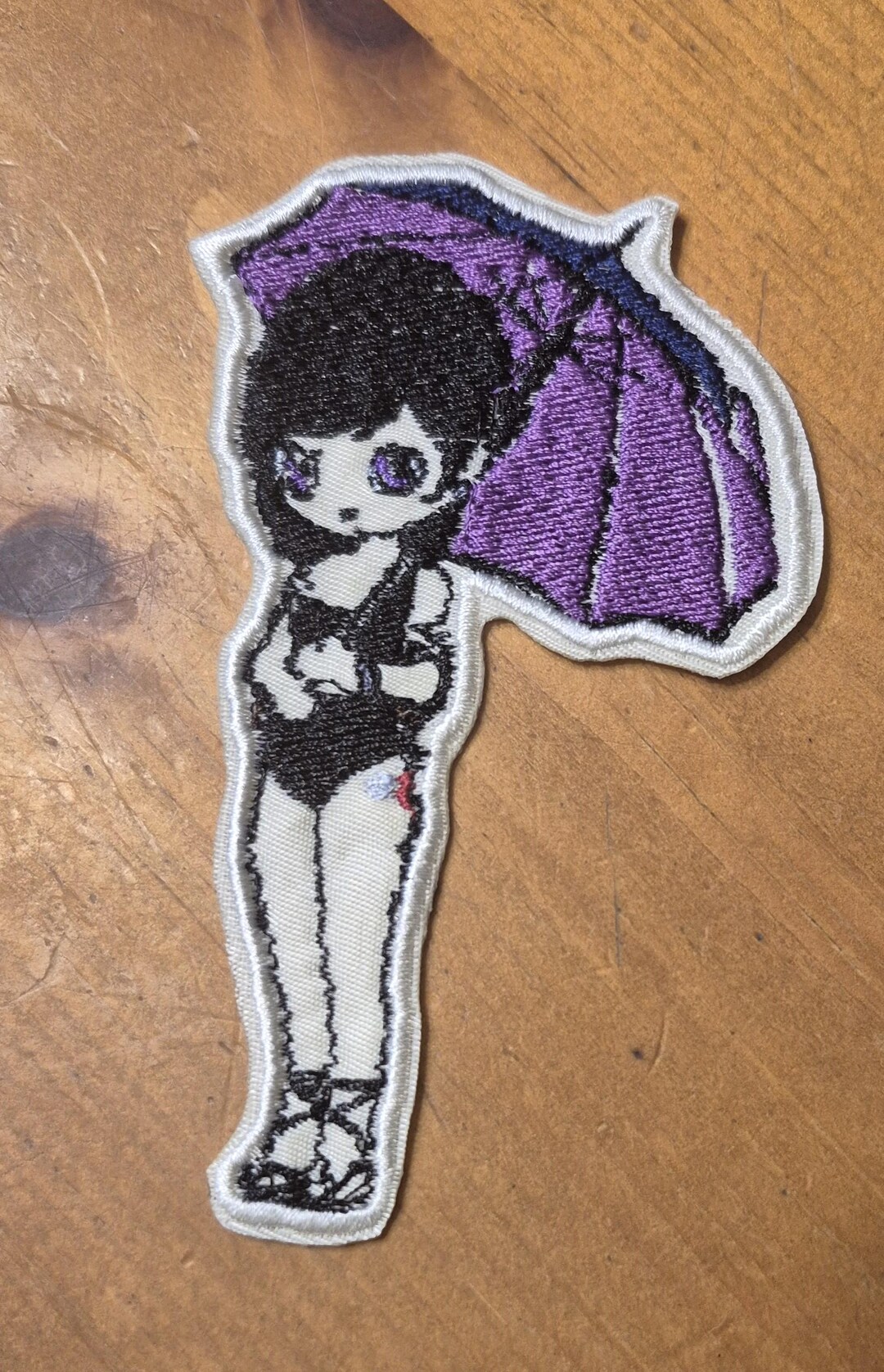 Goth Girl With Umbrella - Art by Guineakitty - Iron on Patch 10887 - Etsy