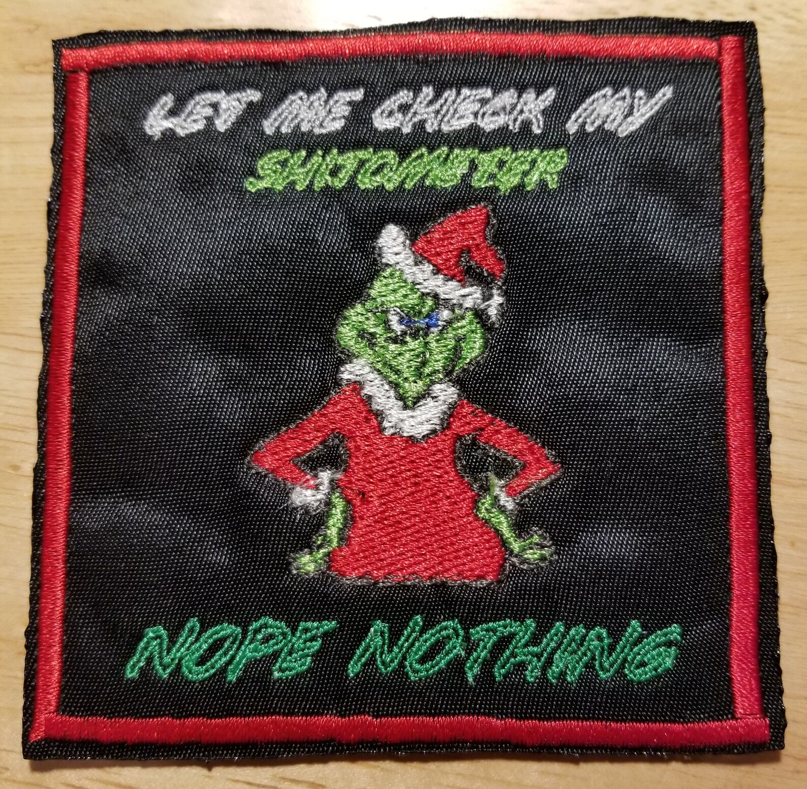Grinch Shitometer - Iron On/sew on Patch 10378 - Etsy