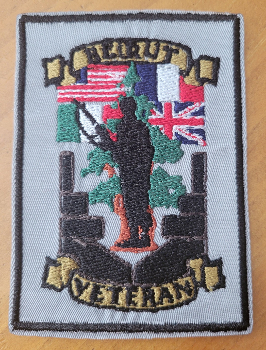 10847 Beirut Veteran - Iron On/ Sew on Patch - Etsy