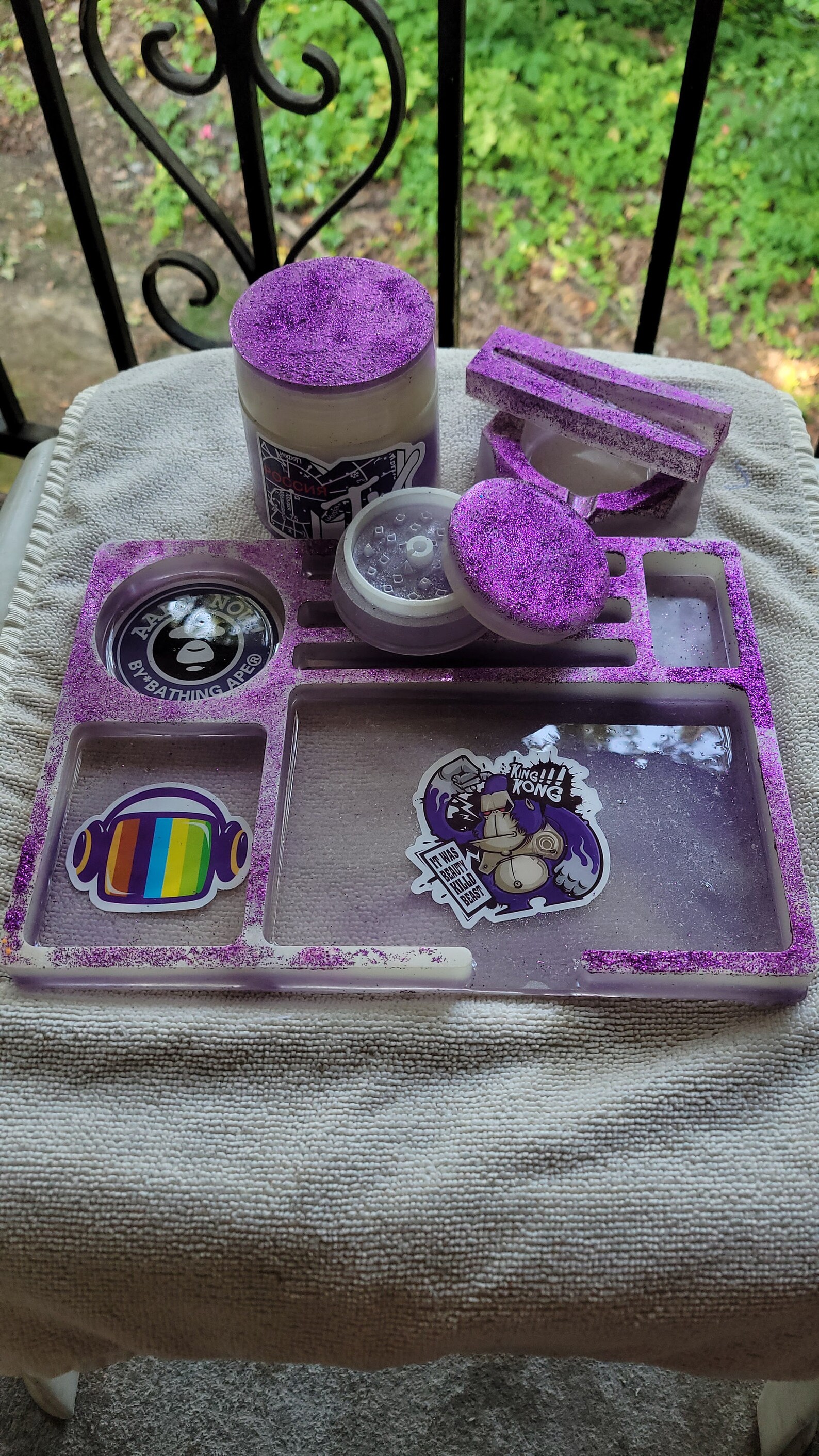 Large Rolling Tray Set - Etsy