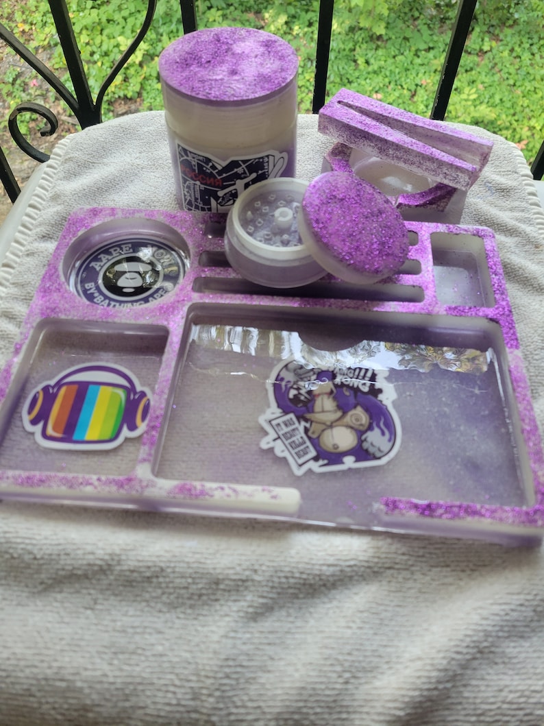 Large Rolling Tray Set - Etsy