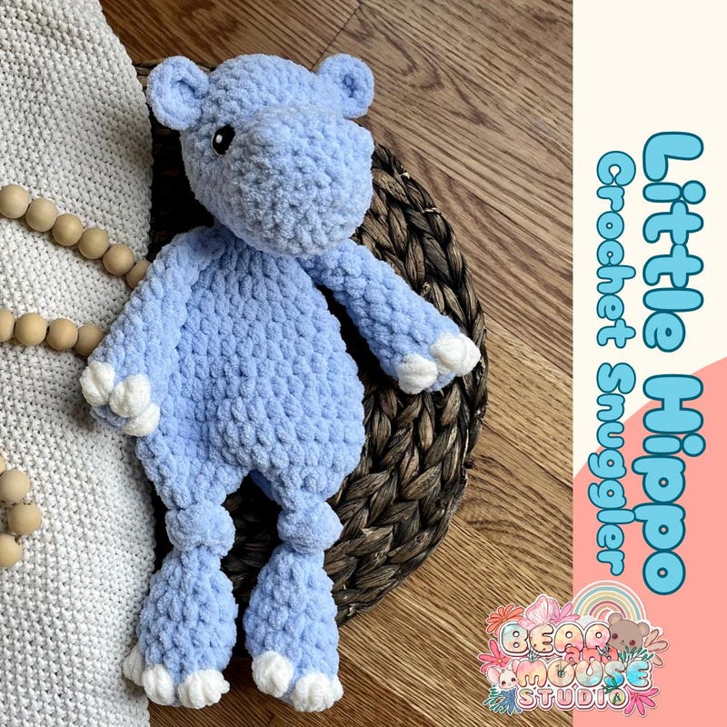 Crochet Hippo - Etsy