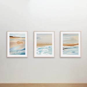 Set of 3 Seaside Print, Fine Art Print, Beach Wall Art, Sea Décor ...