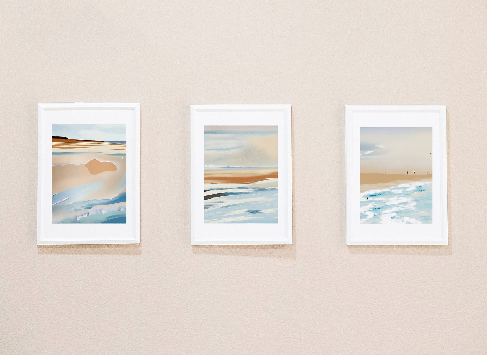 Set of 3 Seaside Print, Fine Art Print, Beach Wall Art, Sea Décor ...
